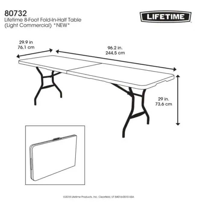 Beginner’s Benchwork: Home Depot’s 8 Foot Fold-in-Half Plastic Table ...
